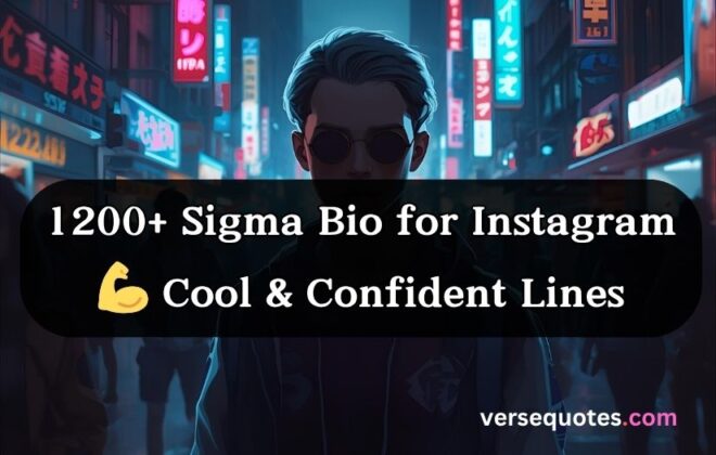1200+ Sigma Bio for Instagram 2026 | Cool & Attitude Lines